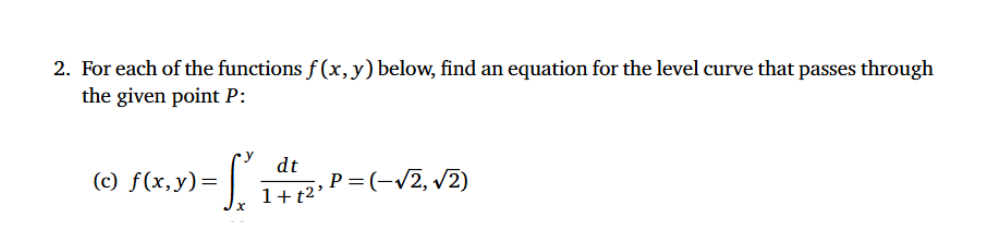 Solved For each of ﻿the functions f(x,y) ﻿below, find an | Chegg.com