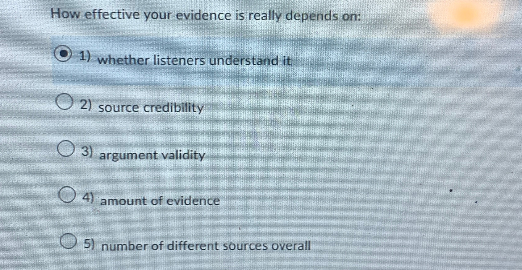 Solved How effective your evidence is really depends | Chegg.com