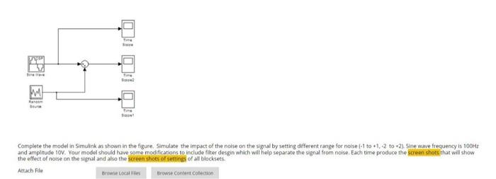 Solved pat Complete the model in Simulink as shown in the | Chegg.com