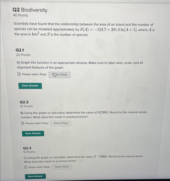 Solved 40 Points Scientists have found that the relationship | Chegg.com
