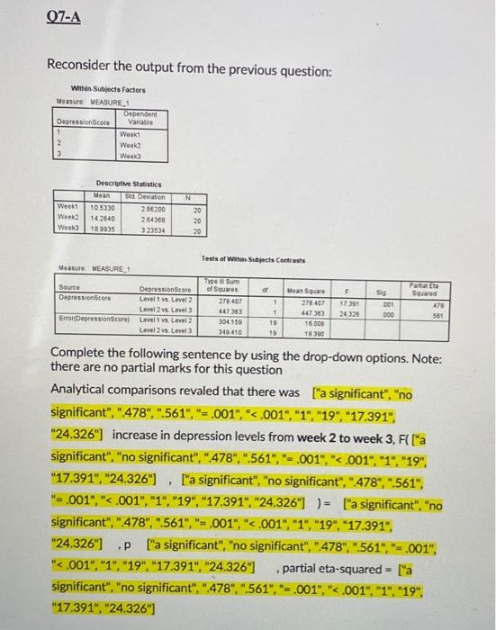Solved 07-A Reconsider the output from the previous | Chegg.com