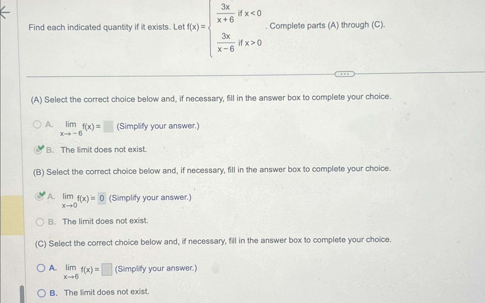 Solved Find each indicated quantity if it exists. Let | Chegg.com