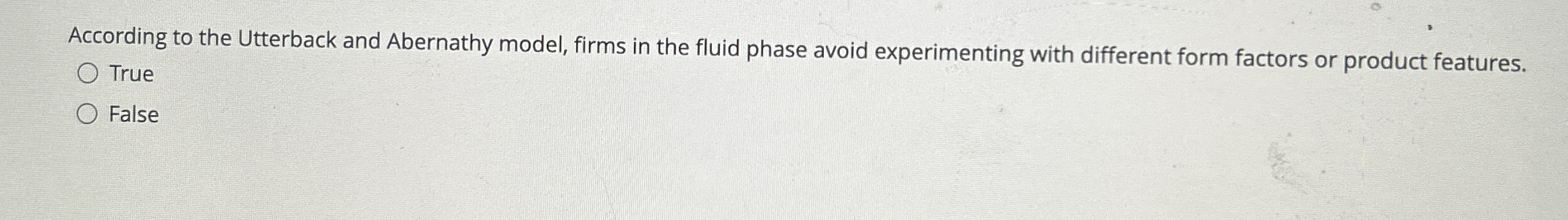 Solved According to the Utterback and Abernathy model, firms | Chegg.com