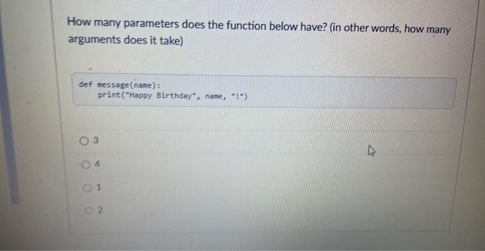 Solved Which option is the correct way to call this | Chegg.com