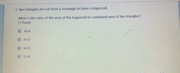 Solved 2. Two triangles are cut from a rectangle to form a | Chegg.com