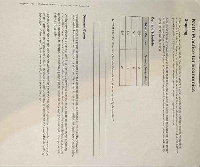 Solved Mathh Practice for Economics Graphing Economists use | Chegg.com