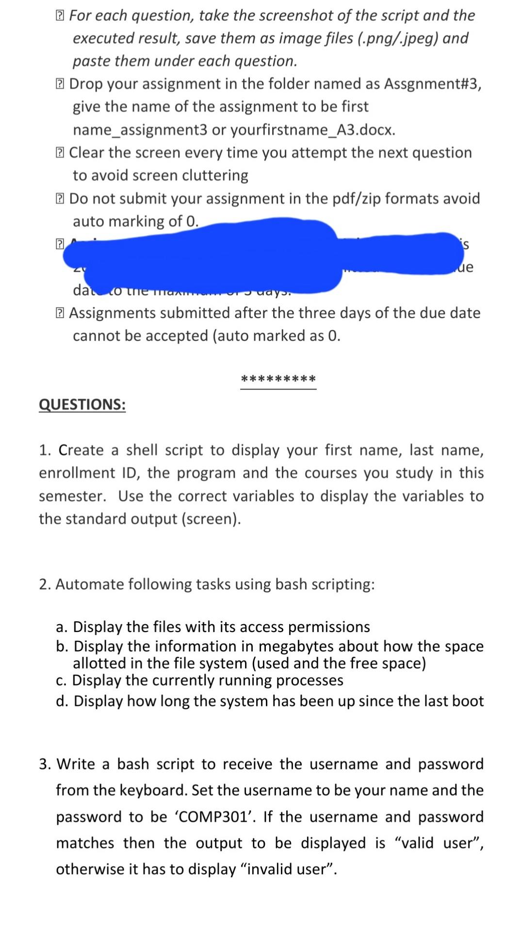 Solved ? For each question, take the screenshot of the | Chegg.com