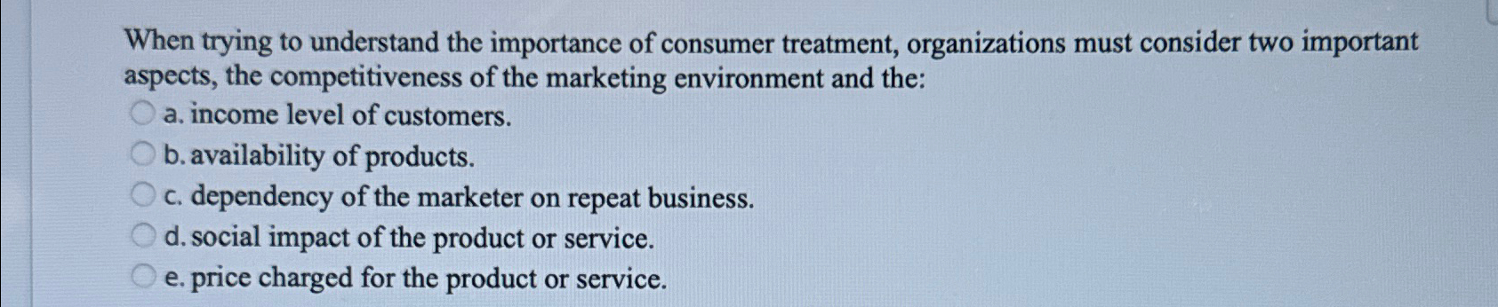 Solved When trying to understand the importance of consumer | Chegg.com