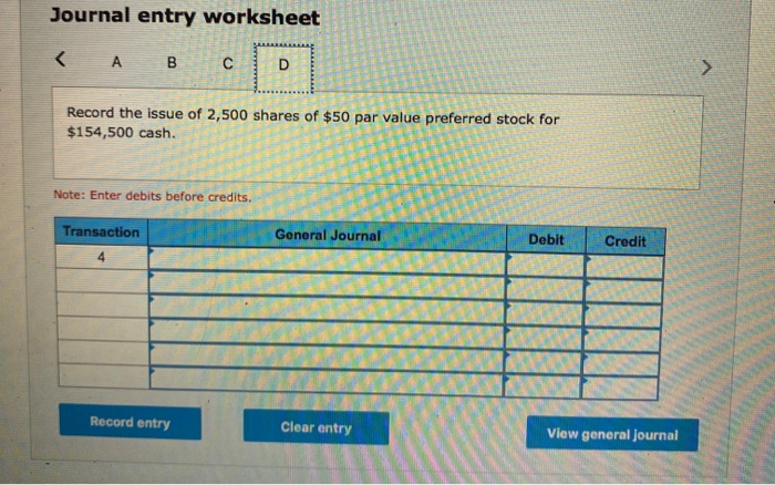 Solved Exercise 11-4 Recording stock issuances LO P1 Prepare | Chegg.com