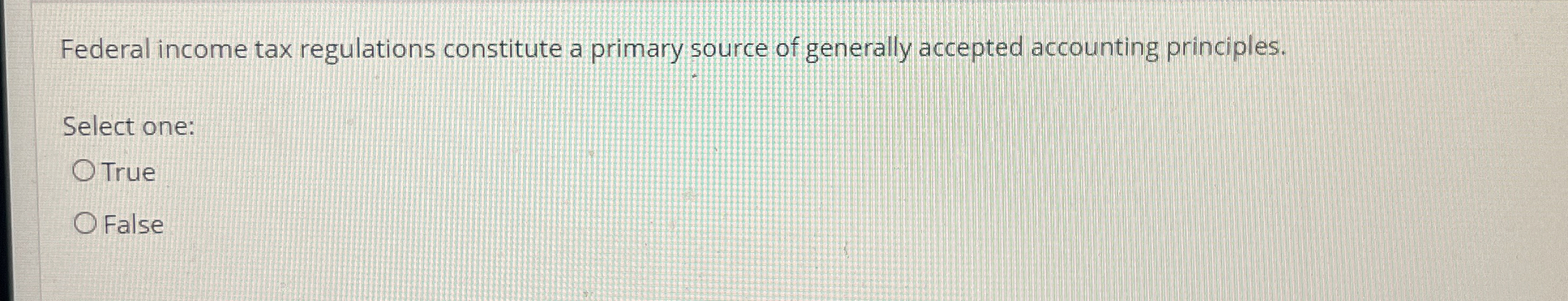 Solved Federal income tax regulations constitute a primary | Chegg.com