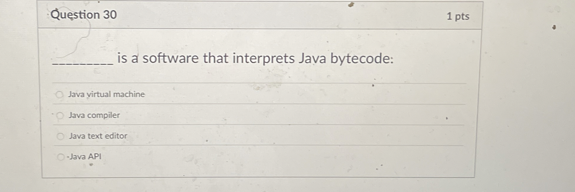 Solved Quęstion 301 ﻿ptsq, ﻿is a software that interprets | Chegg.com