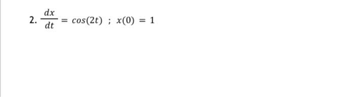 Solved use the method of separation of variables to solve | Chegg.com