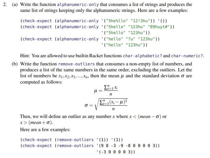 Solved A Write The Function Alphanumeric Only That 0658