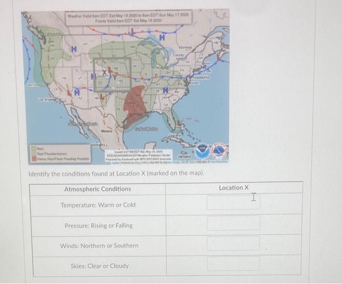 Solved Identify the conditions found at Location X (marked | Chegg.com