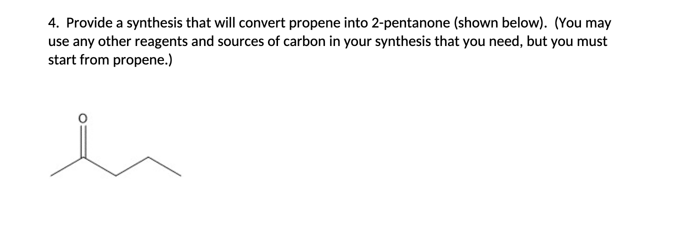 Solved Provide a synthesis that will convert propene into | Chegg.com