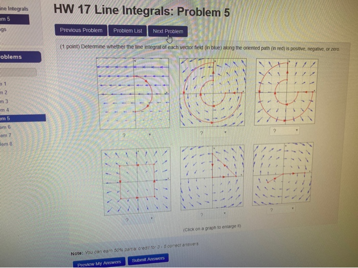 Solved HW 17 Line Integrals: Problem 1 Previous Problem | Chegg.com