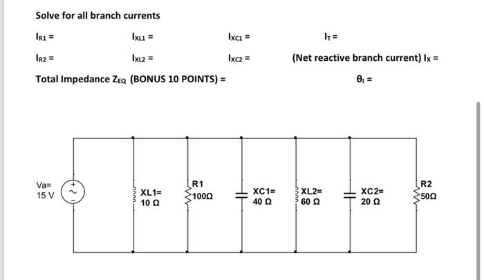 Solved Solve for all branch currents | Chegg.com