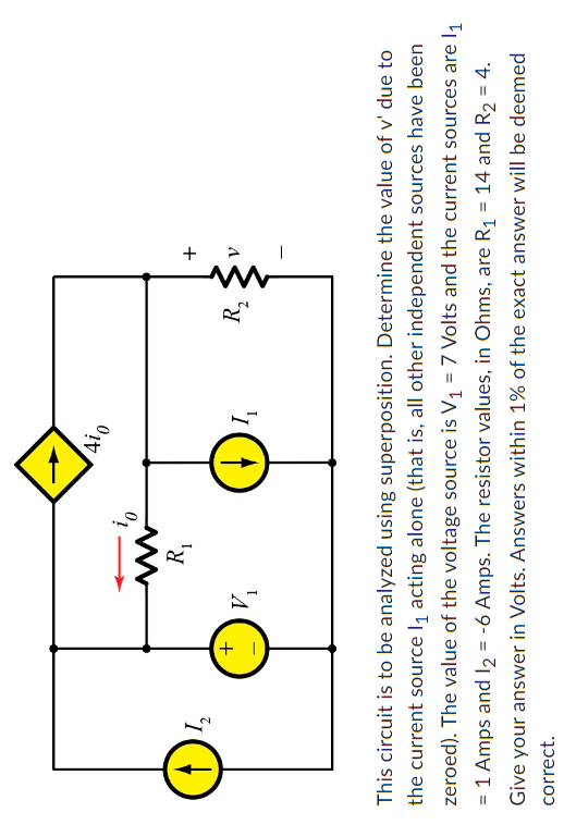 Solved This circuit is to be analyzed using superposition. | Chegg.com