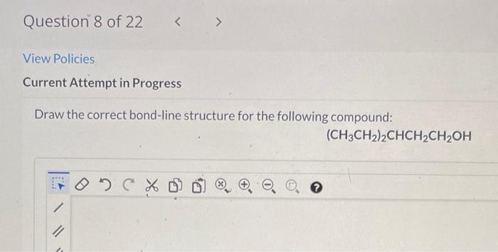 Solved View Policies Current Attempt in Progress Draw the | Chegg.com