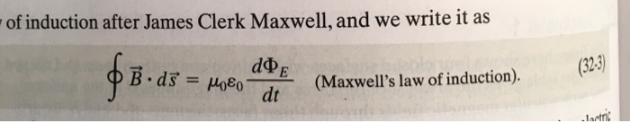 Solved See#3 and equation for Maxwell's law of induction. | Chegg.com
