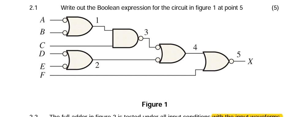 Solved Write out the Boolean expression for the circuit in | Chegg.com