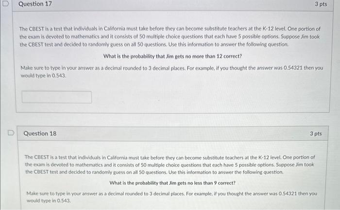 Solved The CBEST is a test that individuals in California | Chegg.com