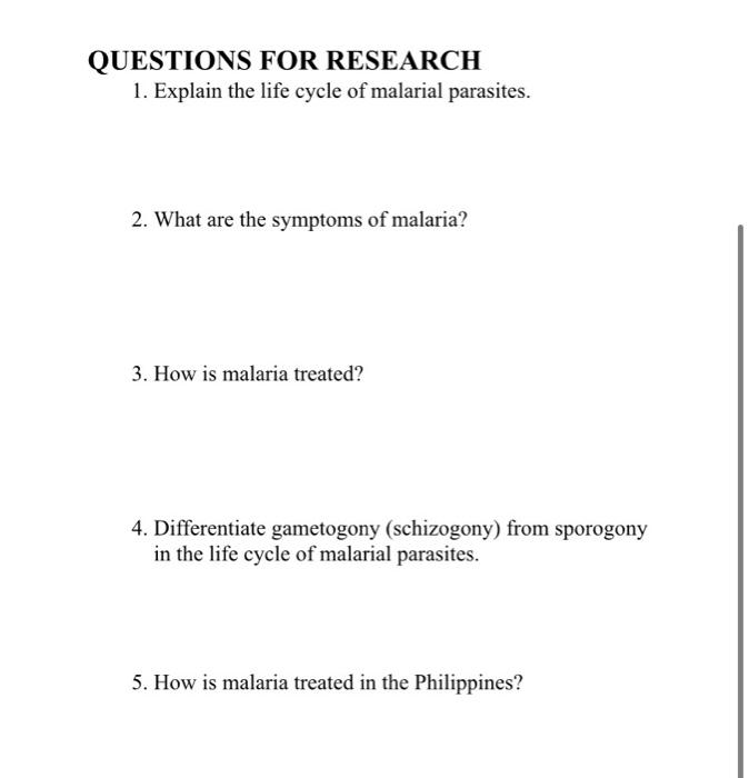 Solved QUESTIONS FOR RESEARCH 1. Explain the life cycle of | Chegg.com