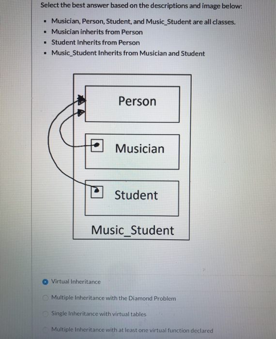 Solved Select the best answer based on the descriptions and | Chegg.com
