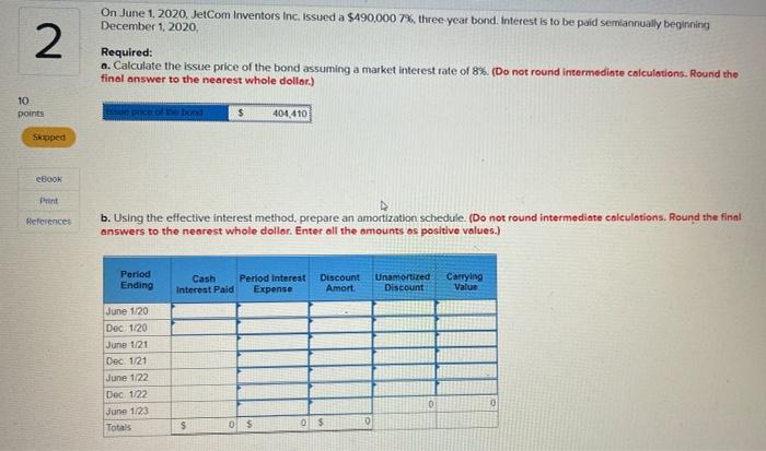Solved On June 1, 2020, JetCom Inventors inc, Issued a | Chegg.com