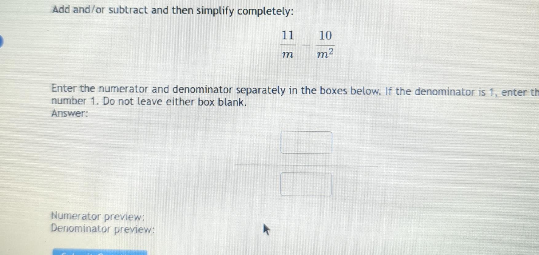 Solved Add and/or subtract and then simplify | Chegg.com