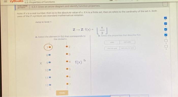 Solved M zyBooks 53 Properties of functions CHALLENGE | Chegg.com