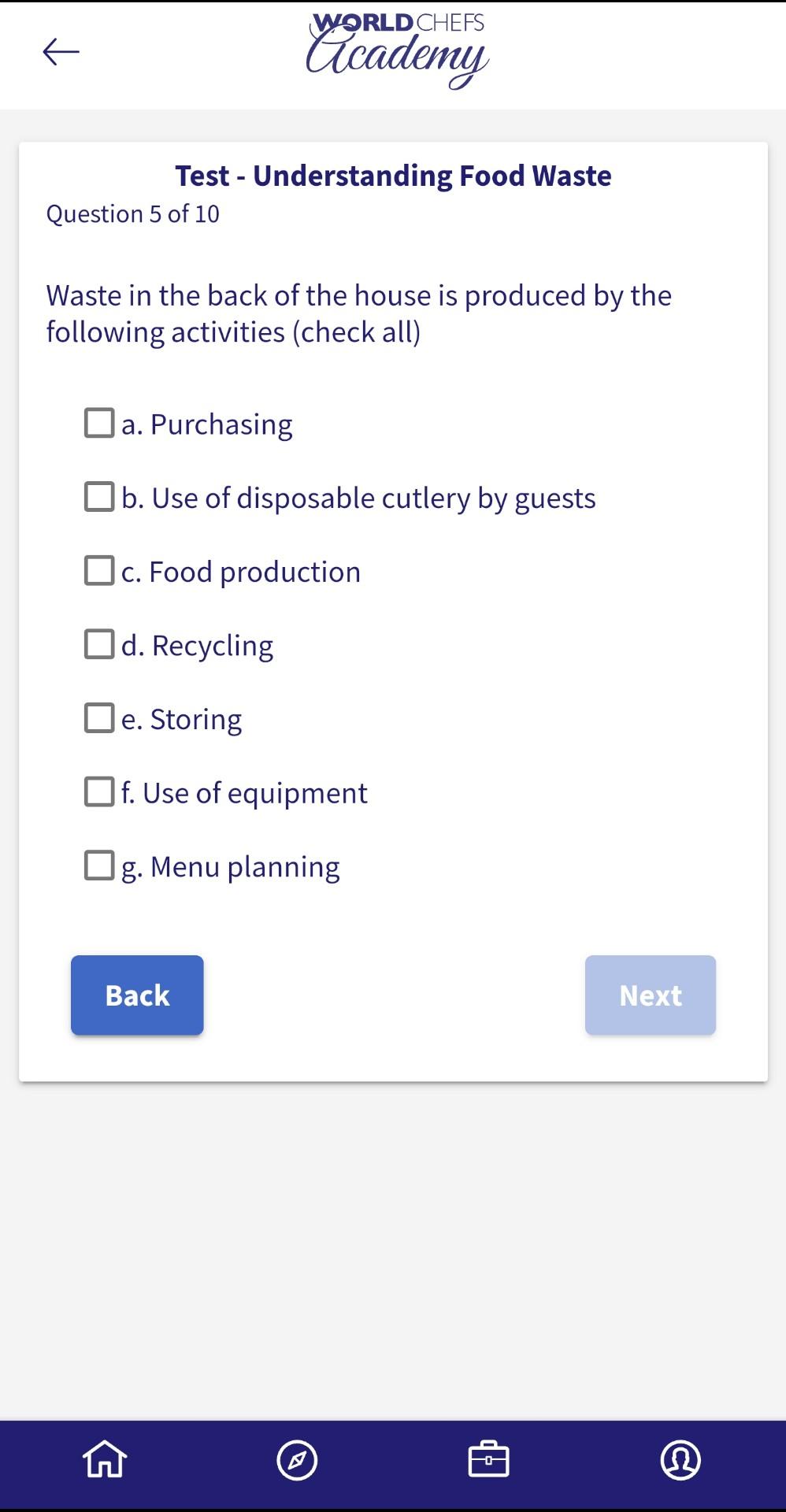 Solved Test - Understanding Food Waste Question 5 of 10 | Chegg.com