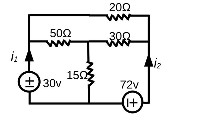 find i1 and i2 for the following circuit please. | Chegg.com find i1 and i2 for the following circuit please. | Chegg.com
