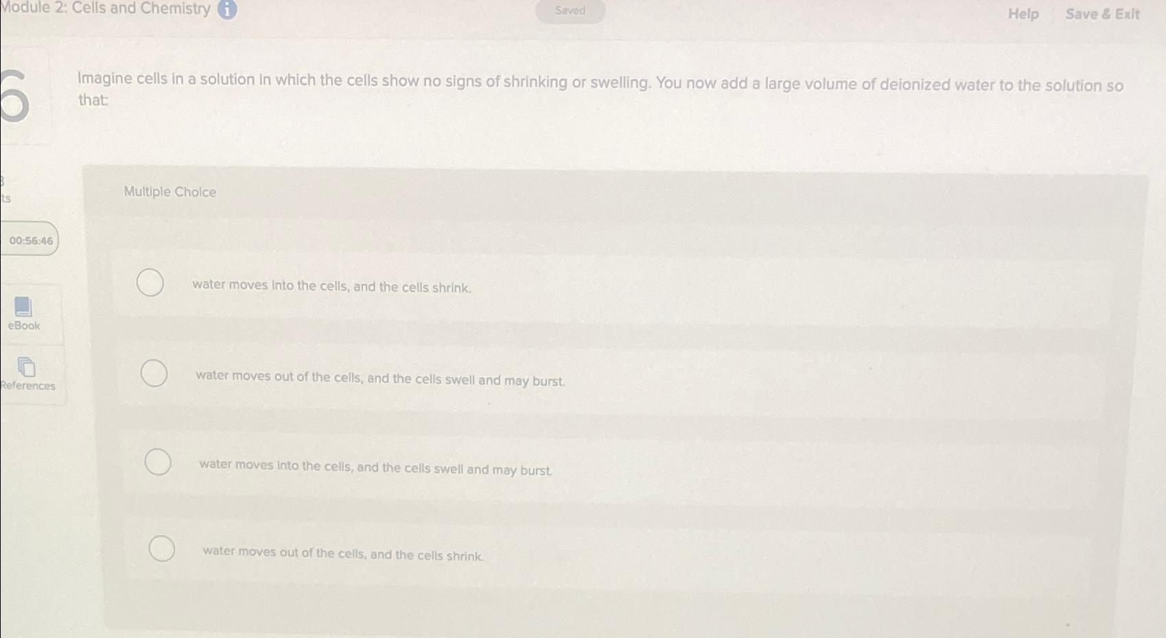 Solved Module 2: Cells and Chemistry (i)SavedHelpSave & | Chegg.com