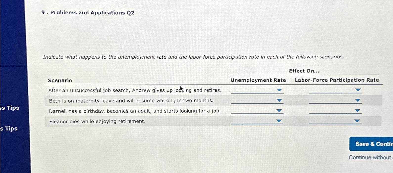 Solved Problems and Applications Q2Indicate what happens to | Chegg.com