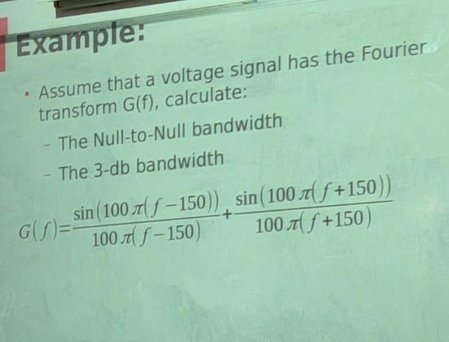- Assume that a voltage signal has the Fourier | Chegg.com