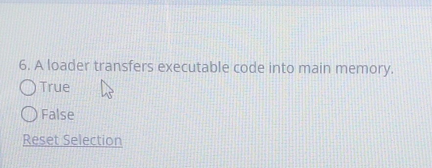 Solved A loader transfers executable code into main | Chegg.com