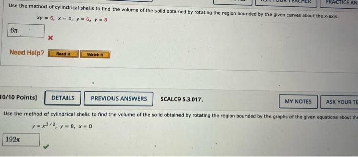 Solved 3. [6/10 Points) DETAILS PREVIOUS ANSWERS SCALC9 | Chegg.com
