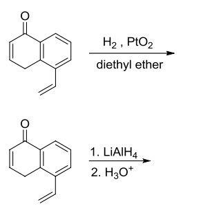 Solved H2 , PtO2 diethyl ether 1. LIAIH4 2. H30* CH3 | Chegg.com