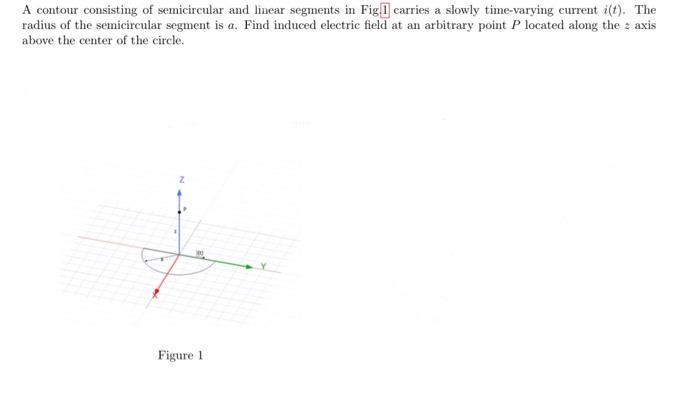 Solved A contour consisting of semicircular and linear | Chegg.com