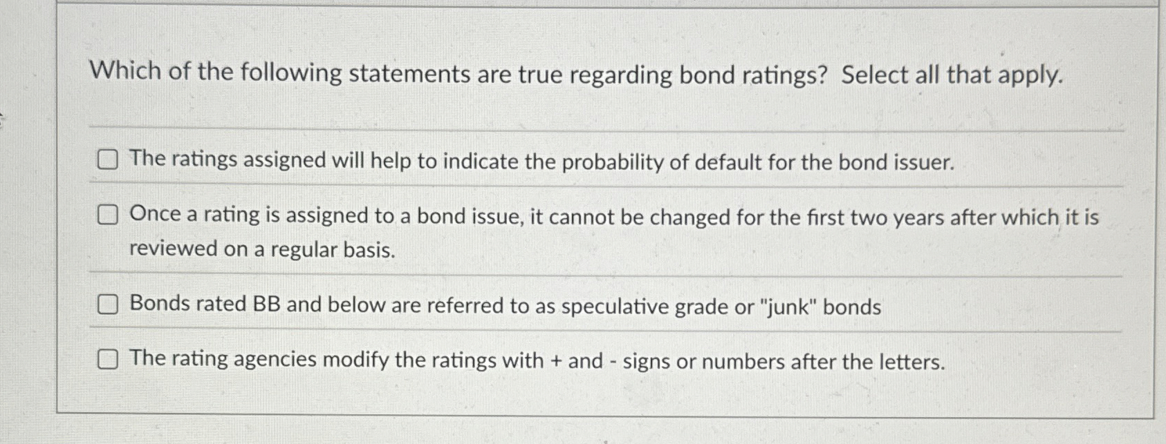 Solved Which of the following statements are true regarding | Chegg.com