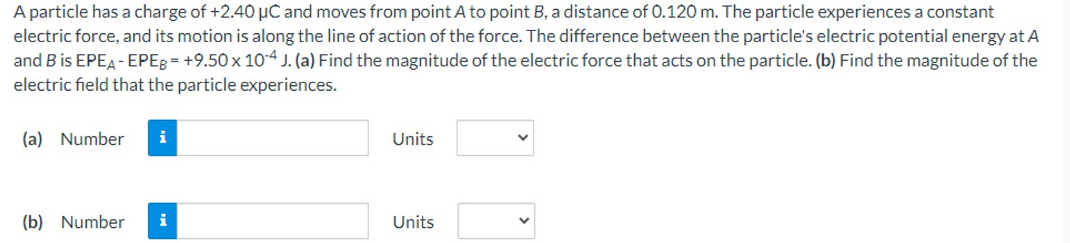 Solved A particle has a charge of +2.40μC ﻿and moves from | Chegg.com