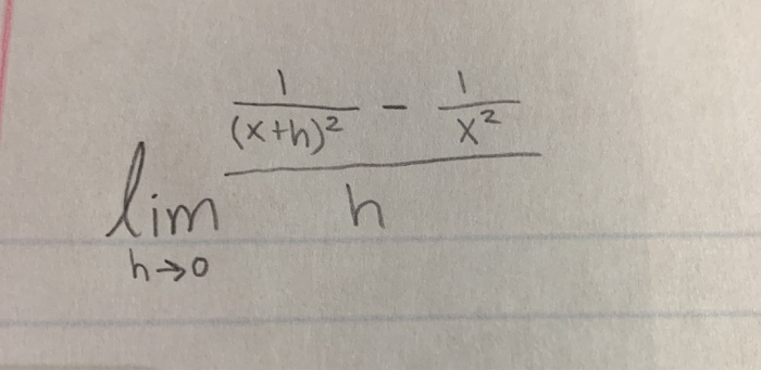 Solved (xth)² X ih lim ho | Chegg.com