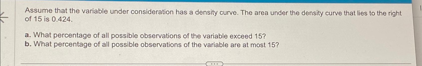 Solved Assume that the variable under consideration has a | Chegg.com