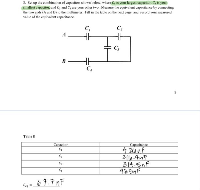 Solved Part II. Charge and Voltage in Networks of | Chegg.com