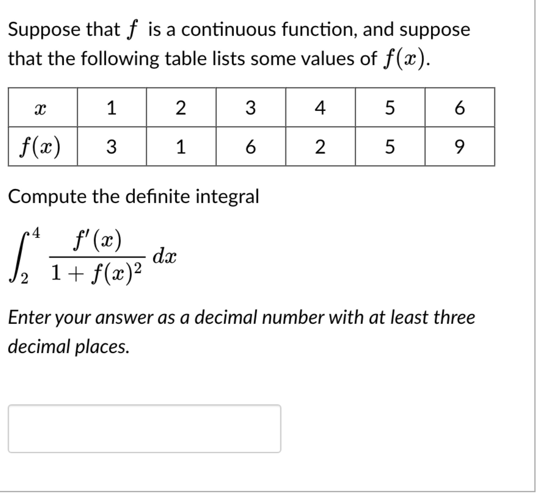 Solved Suppose that f ﻿is a continuous function, and | Chegg.com