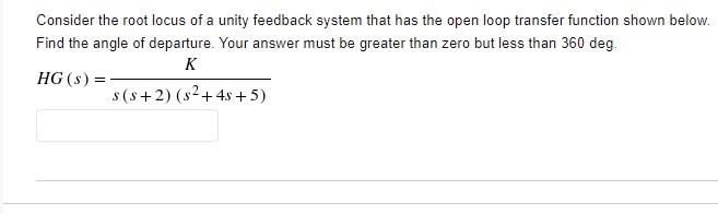 Solved Consider the root locus of a unity feedback system | Chegg.com