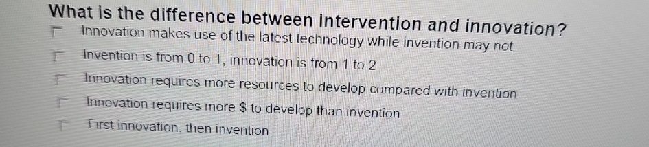 Solved What is the difference between intervention and | Chegg.com