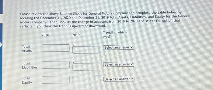 Solved GENERAL MOTORS COMPANY AND SUBSIDIARIES CONSOLIDATED | Chegg.com