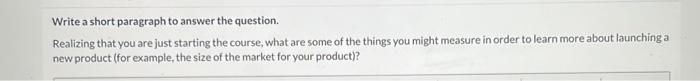 Solved Write a short paragraph to answer the question. | Chegg.com